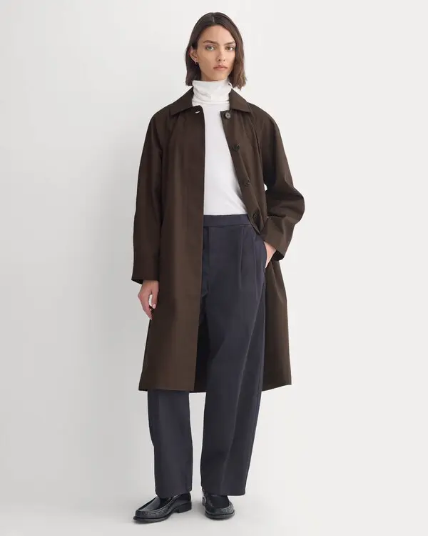 Everlane Oversized Mac Coat - Coffee Bean