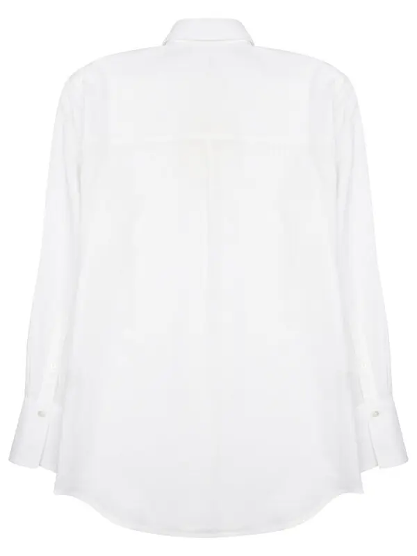 TOTEME Cotton And Linen Oversized Shirt - White