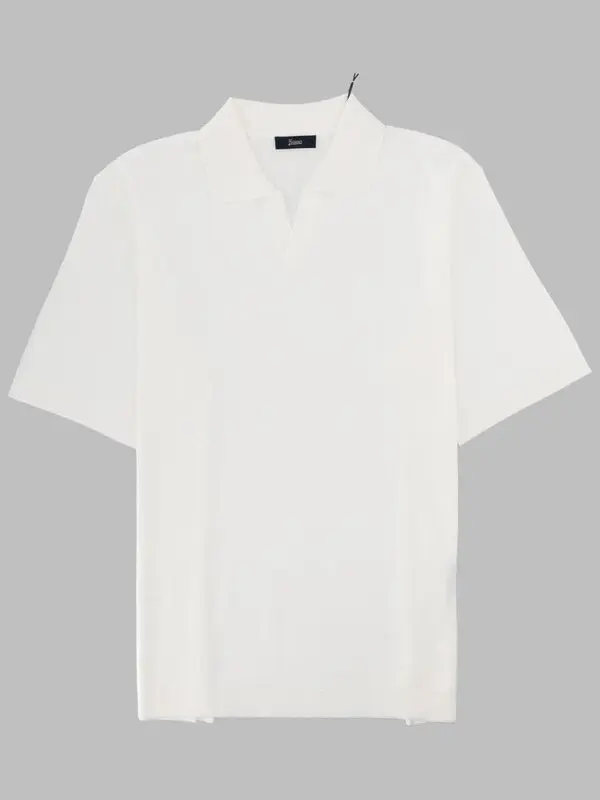 Herno Polo In Cotone - White