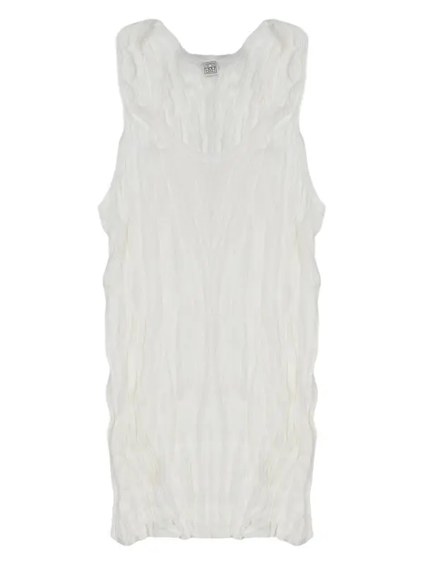 TOTEME Top In Maglia Effetto Stropicciato - White