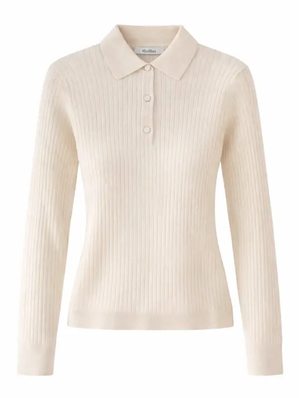 Max Mara Cashmere Polo Shirt - Cream