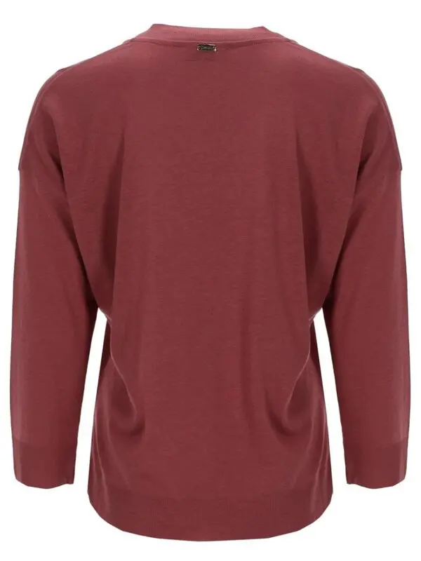 Herno Glam Knit Effect Pullover - Red