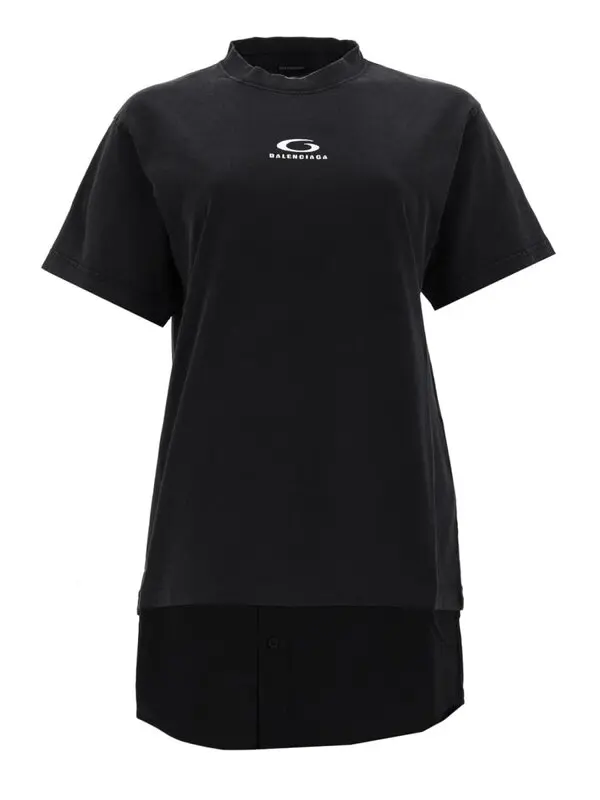 Balenciaga Hybrid Shirt Dress - Black