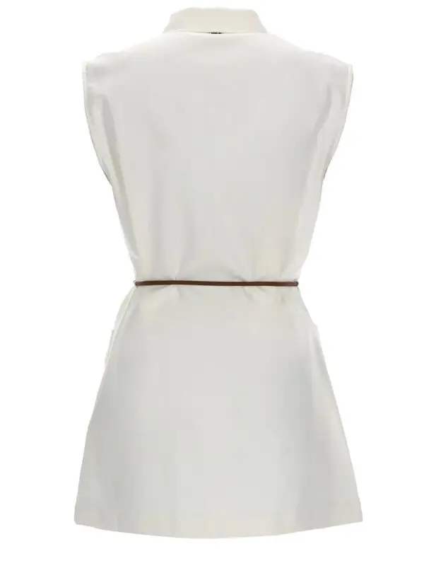 Herno Belted Vest - White