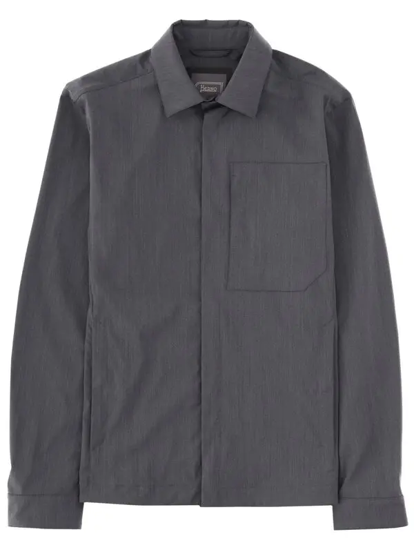 Herno Overshirt In Misto Lana
