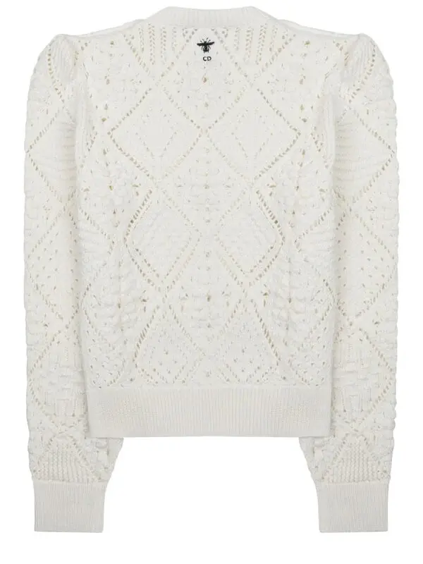 Dior Cotton Perforated Knit Top