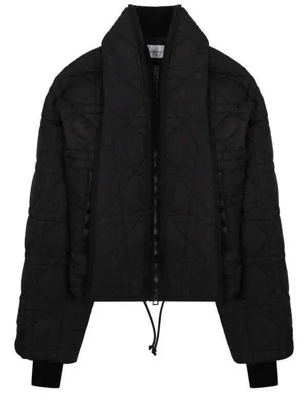 Dior Quilted Jacket With Scarf - Black
