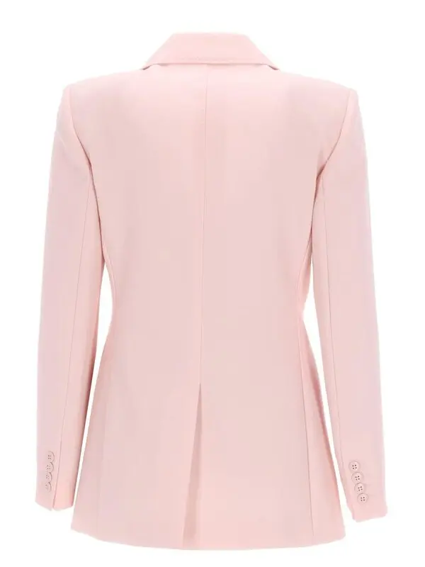 Max Mara Double-breasted Wool Crepe Jacket - Pink
