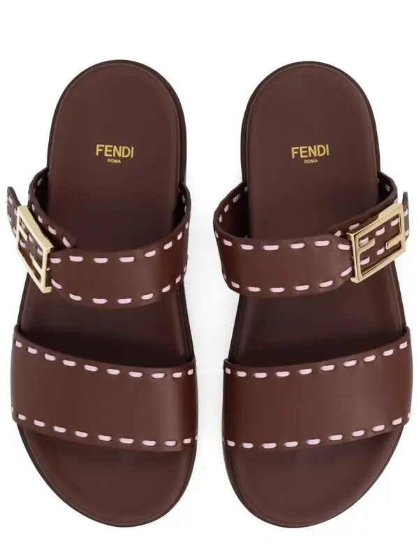 Fendi Leather Sandals