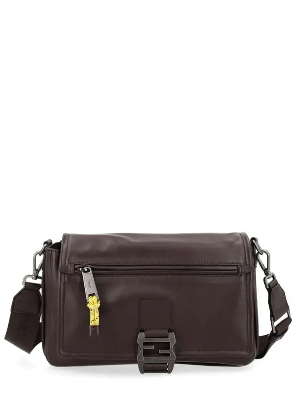 Fendi Flux Messenger Bag - Brown