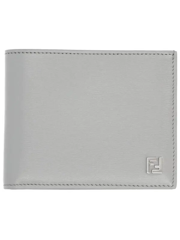 Fendi Squared Ff Portafoglio - Gray