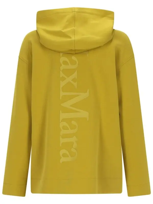 Max Mara Felpa Doria Zip Up Hoodie - Yellow