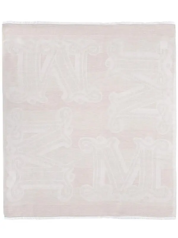 Max Mara Linen Blend Stole - White