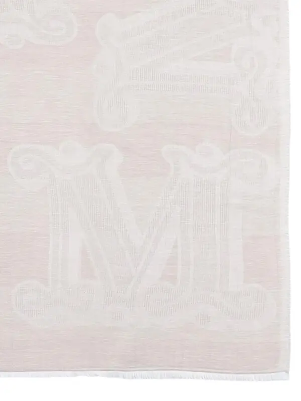 Max Mara Linen Blend Stole - White