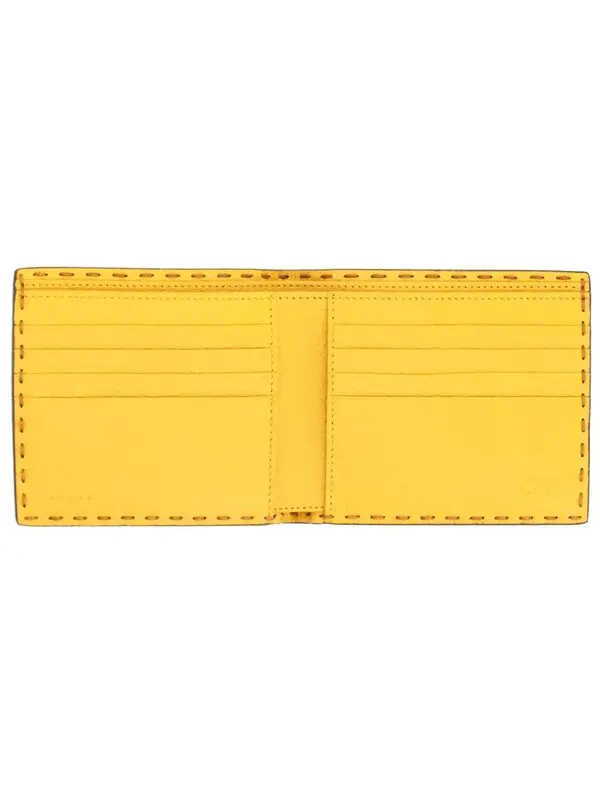 Fendi Selleria Leather Wallet - Brown