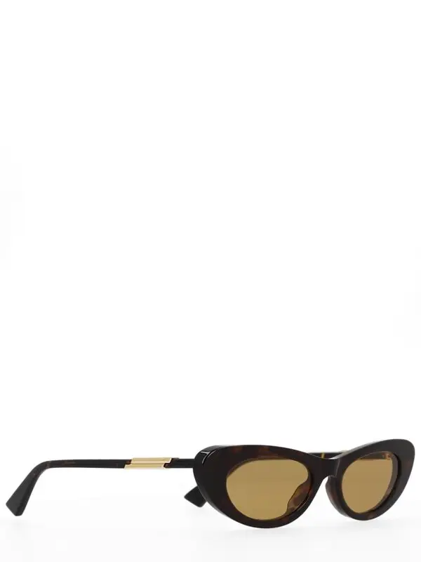 Bottega Veneta Snap Cat-eye Sunglasses - Brown