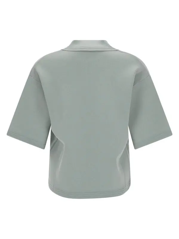 Max Mara Viscose Polo Top - Green