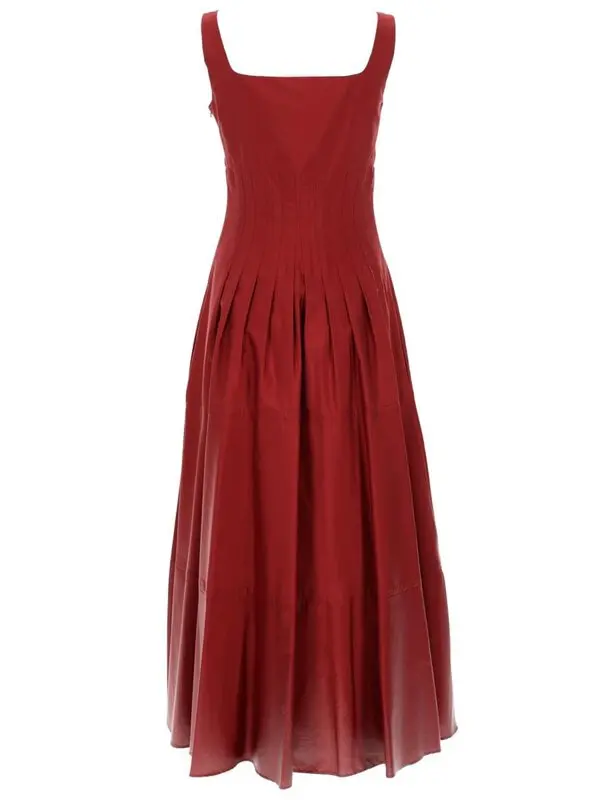 Max Mara Cotton Midi Dress - Red