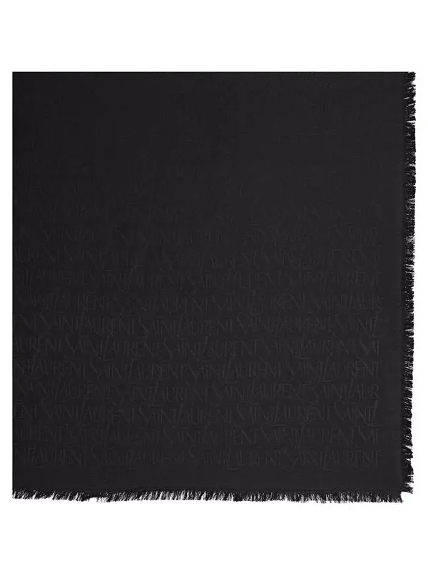 Saint Laurent Sciarpa Quadrata In Seta