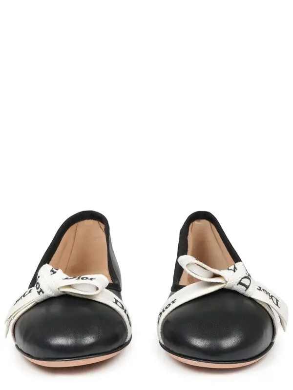 Dior J'adior Leather Ballerina - Black
