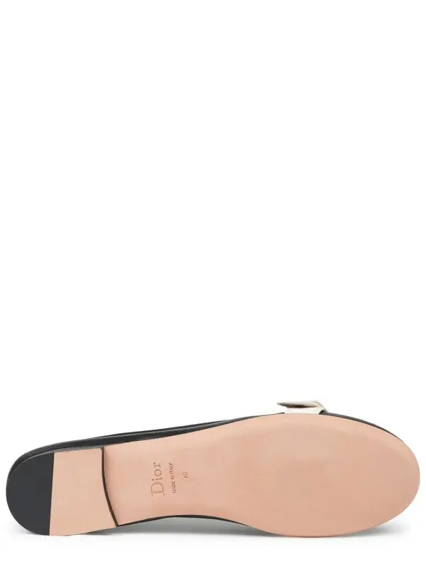 Dior J'adior Leather Ballerina - Black