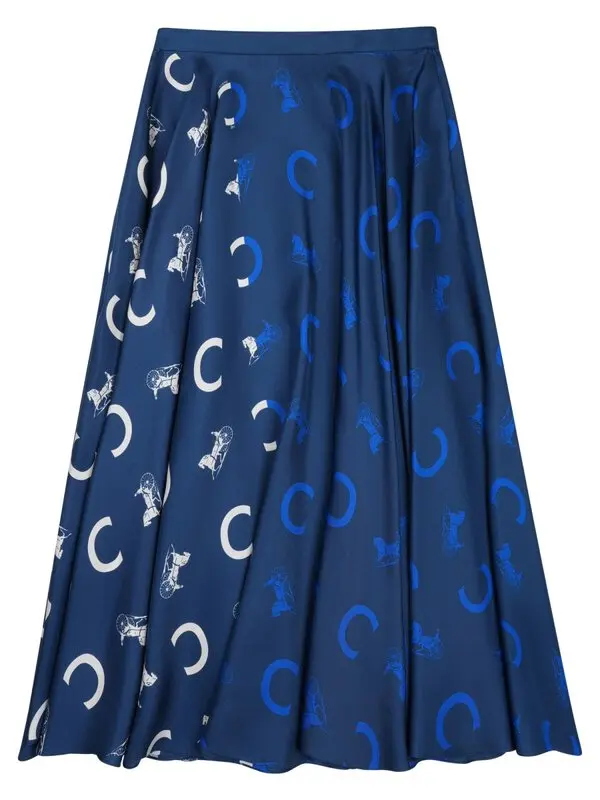 Celine Gonna In Twill Di Seta
