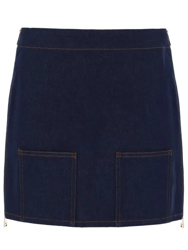 Fendi Denim Mini Skirt - Blue
