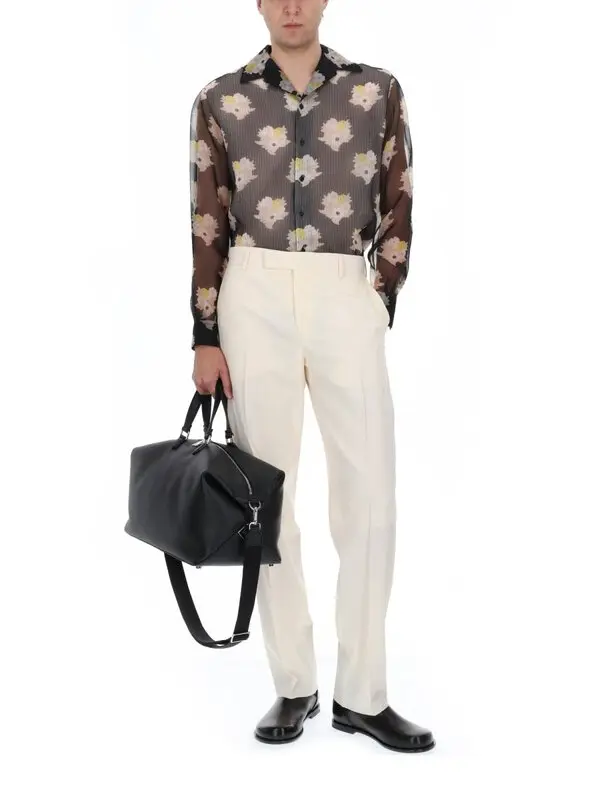 Fendi Camicia Oversize In Seta E Cotone