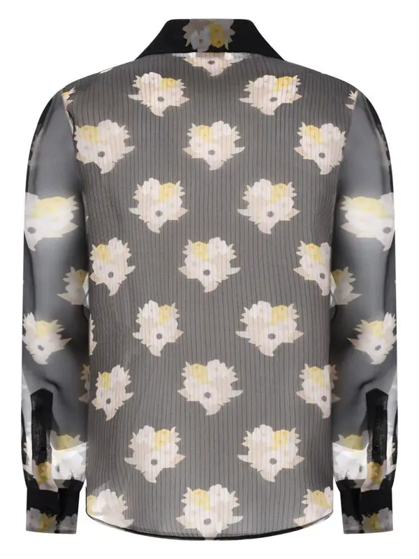 Fendi Camicia Oversize In Seta E Cotone