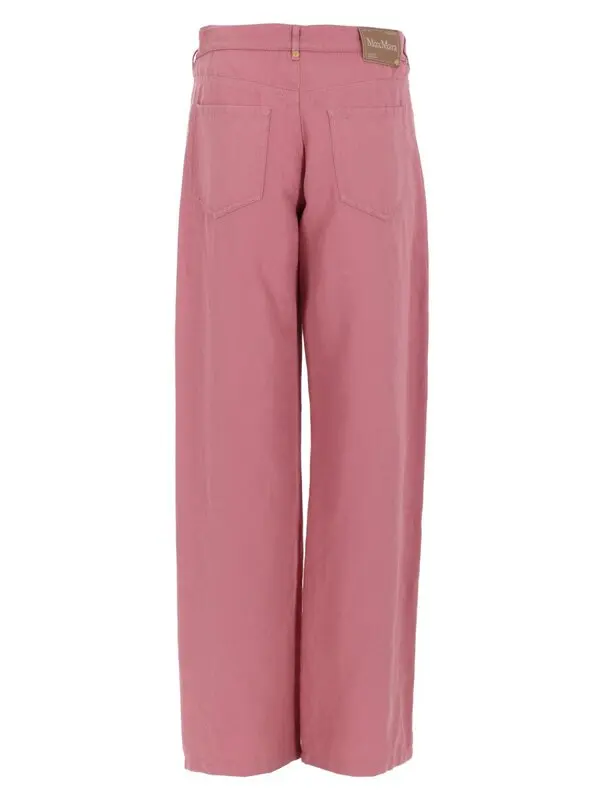 Max Mara Pantalone Cinque Tasche In Cotone E Lino