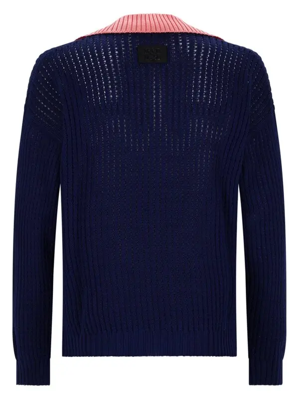 Fendi Cotton V-neck Pullover