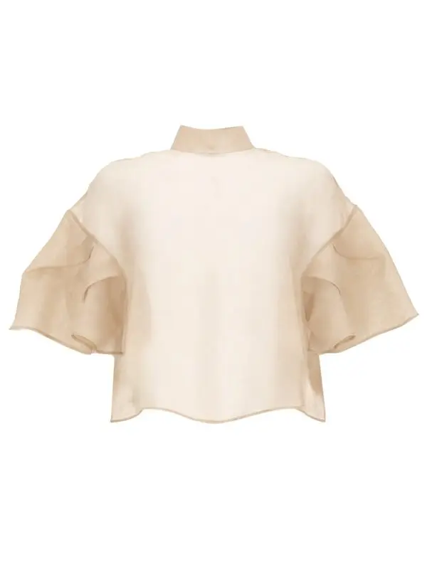 Max Mara Cappa In Organza Di Seta
