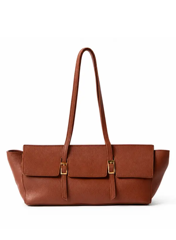 ELLEME Le Bateau Large Pebbled Leather
