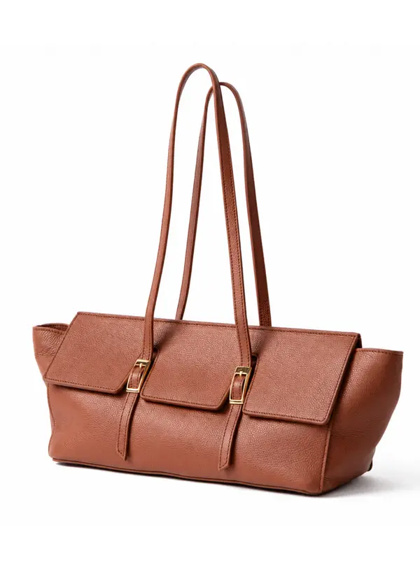 ELLEME Le Bateau Large Pebbled Leather