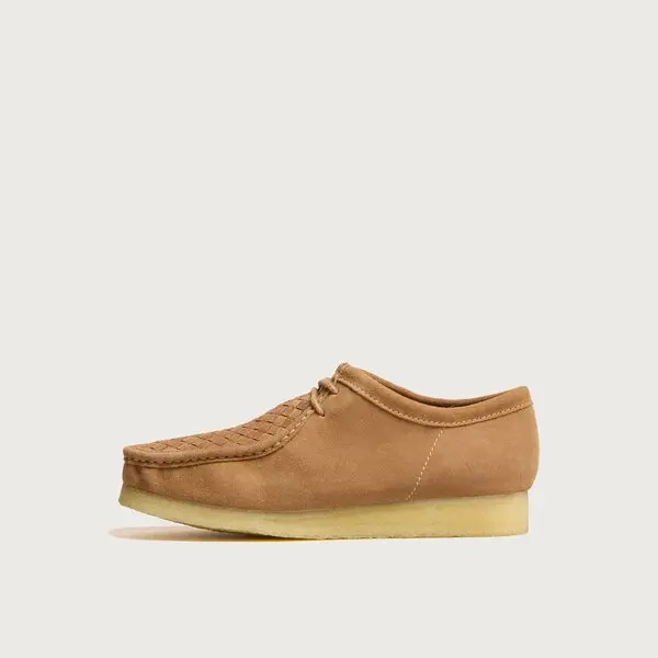 Clarks Woven Wallabee - Tan Weave