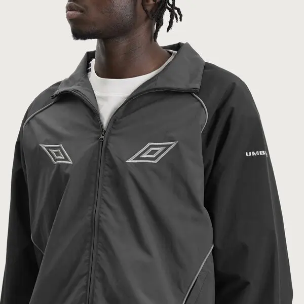 UMBRO BY SLAM JAM Eyes Track Top Exclusive - Dark Grey/black
