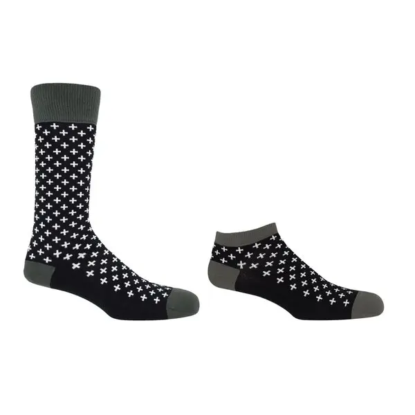 PEPER HAROW - MADE IN ENGLAND Crosslet Luxury Crew & Trainer Men’s Socks Bundle