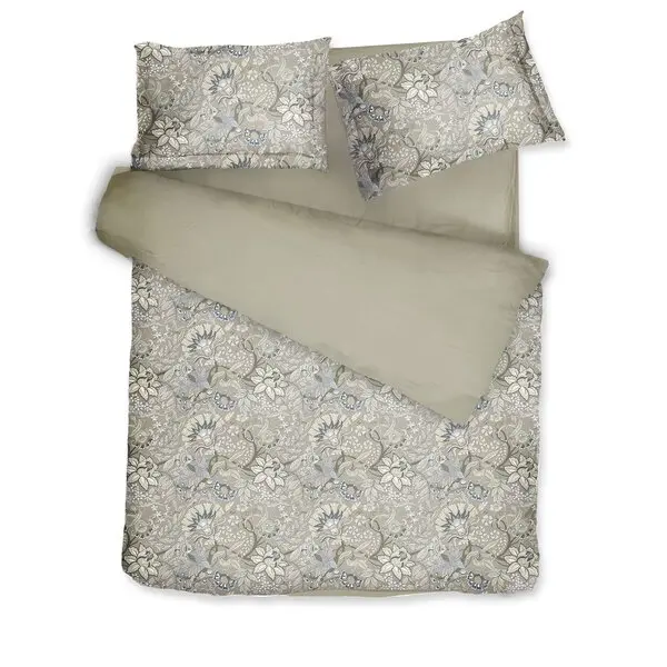 DECOFLUX HOME Neutrals Sateen Bed Linen Set Boho Khaki - Green