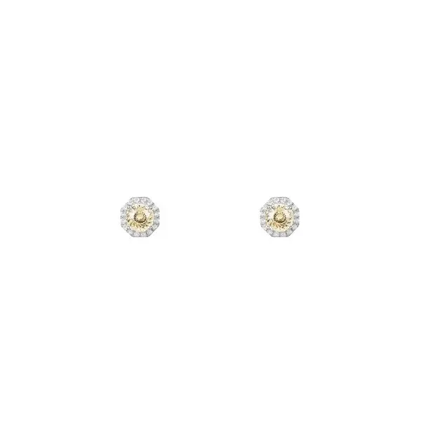 Arte Madrid Exquisito Stud Earrings Canary