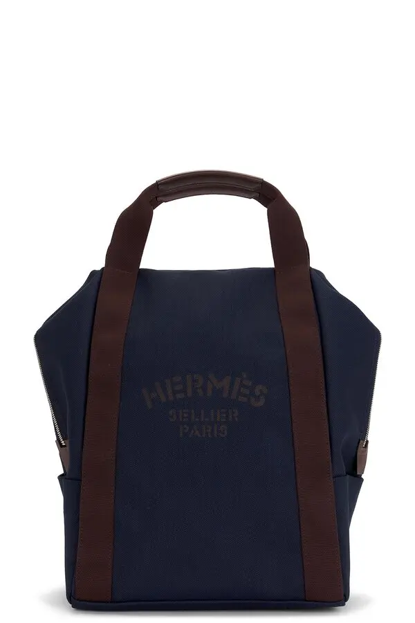 Hermès Sac De Pansage Groom Backpack In Navy