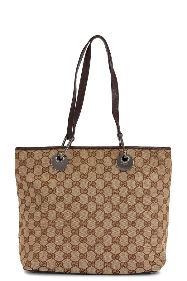 Gucci Eclipse Tote Bag In Brown