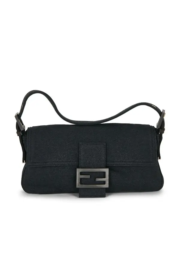 Fendi Baguette Shoulder Bag In Grey - Gray