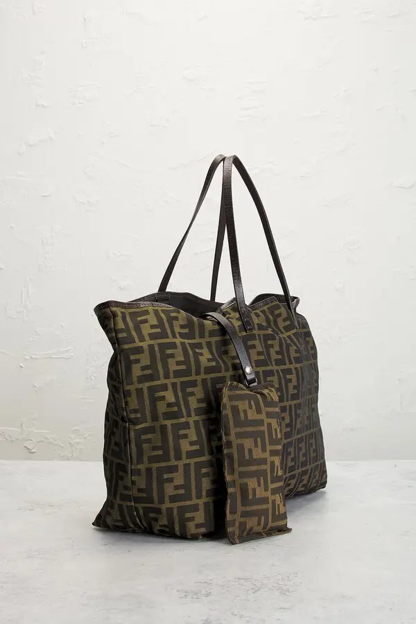 Fendi Zucca Roll Tote Bag