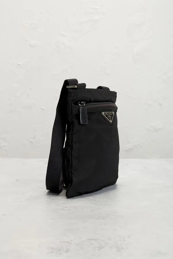Prada Tessuto Flat Messenger Bag