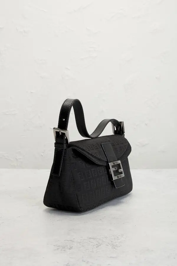 Fendi Zucca Baguette Shoulder Bag