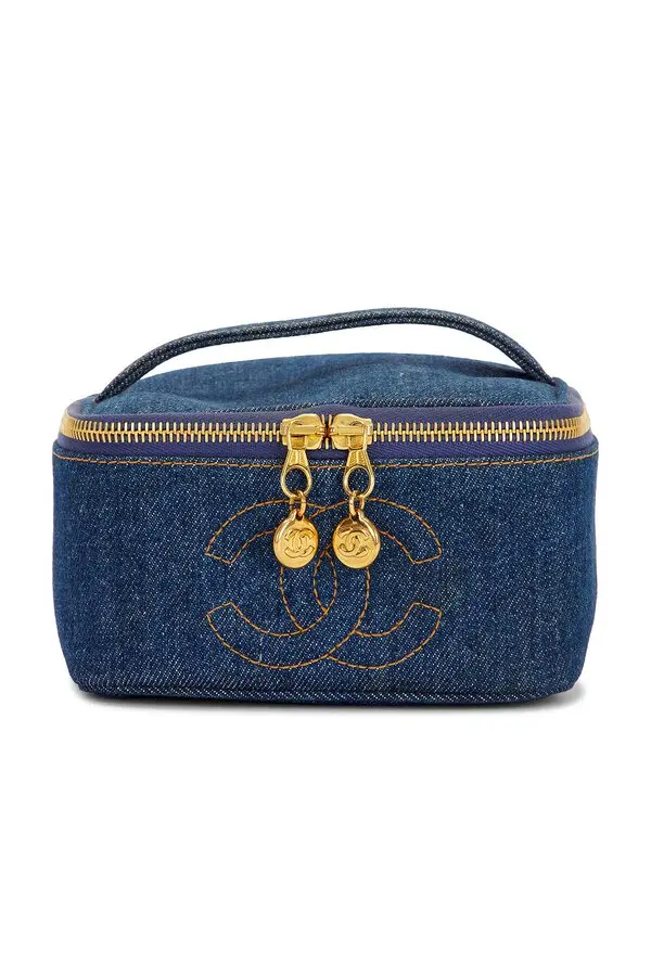 Chanel Denim Vanity Case - Blue