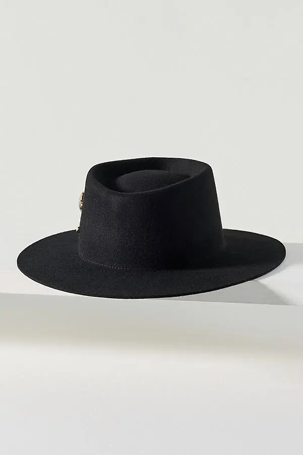 VAN PALMA Georga Wool Rancher - Black