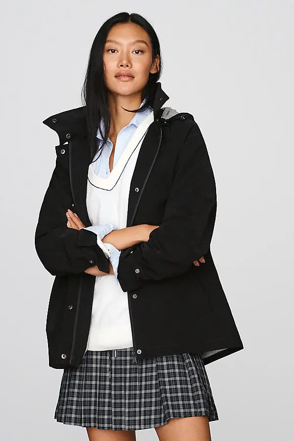 Bernardo Funnel-neck Utility Jacket