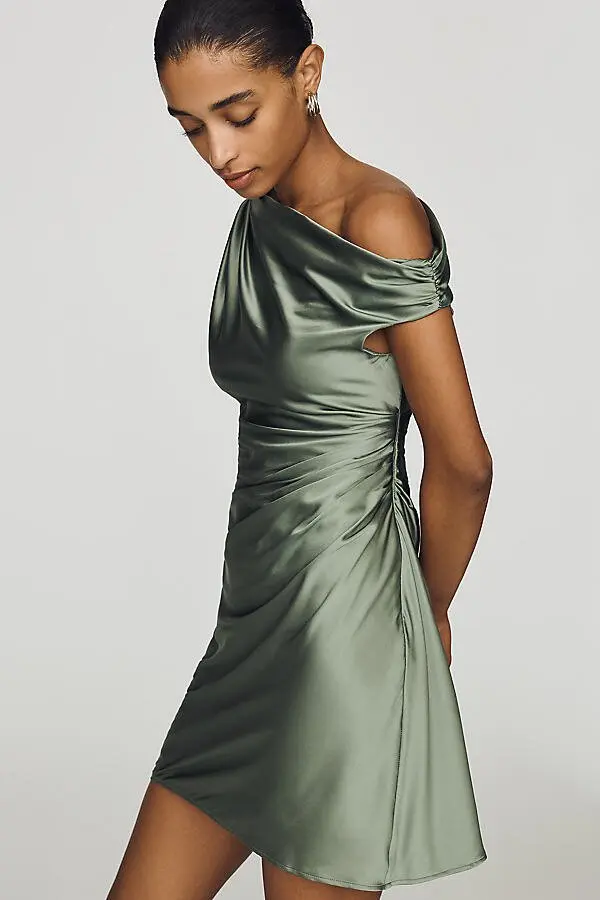 Anthropologie Stretch Silk Mini Dress