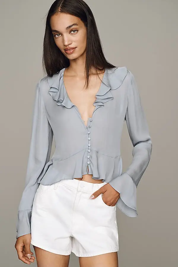 Paige Getty Ruffled Blouse